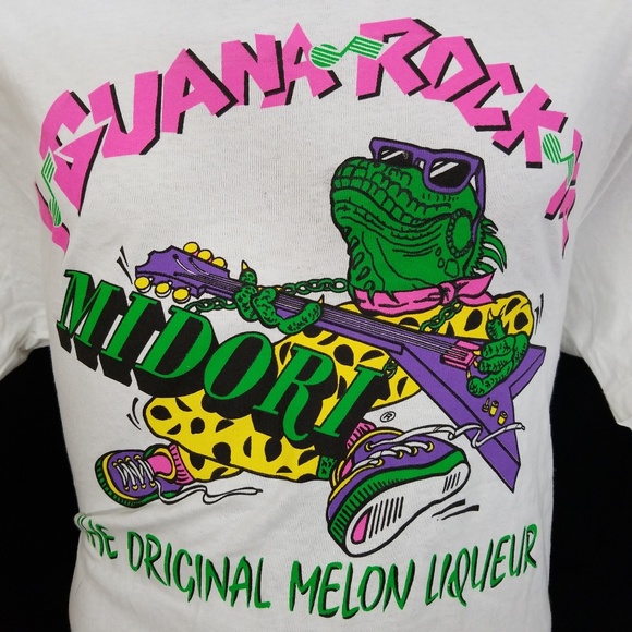 Shirts | Midori The Original Melon Liqueur Iguana Rock Xl | Poshmark